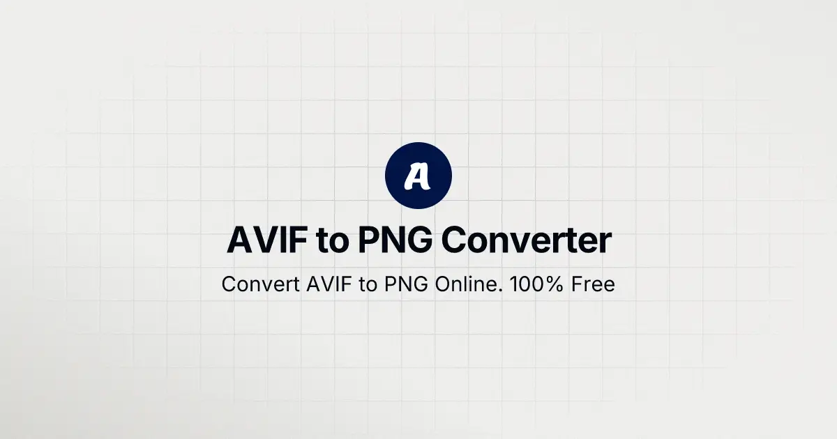 AVIF to PNG Converter (100% Free, Private & Unlimited)